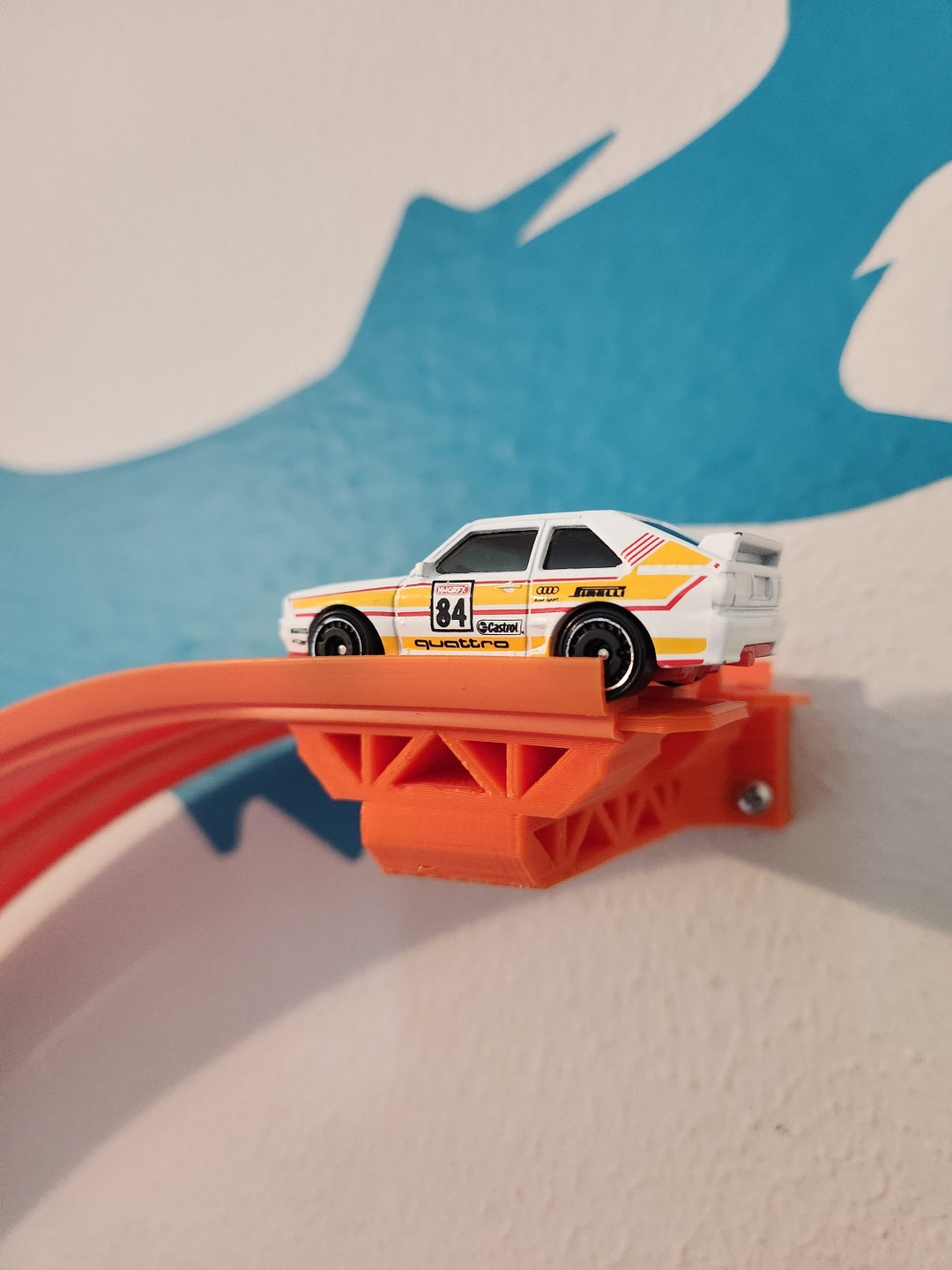 Hot Wheels Double or Single Track Wall Mount - 3D Print File - Etsy