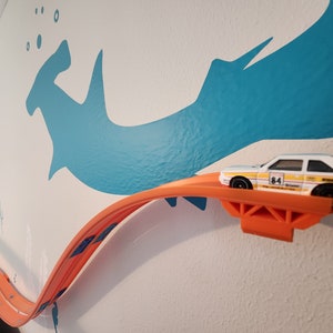 Hot Wheels Double or Single Track Wall Mount - 3D Print File - Etsy