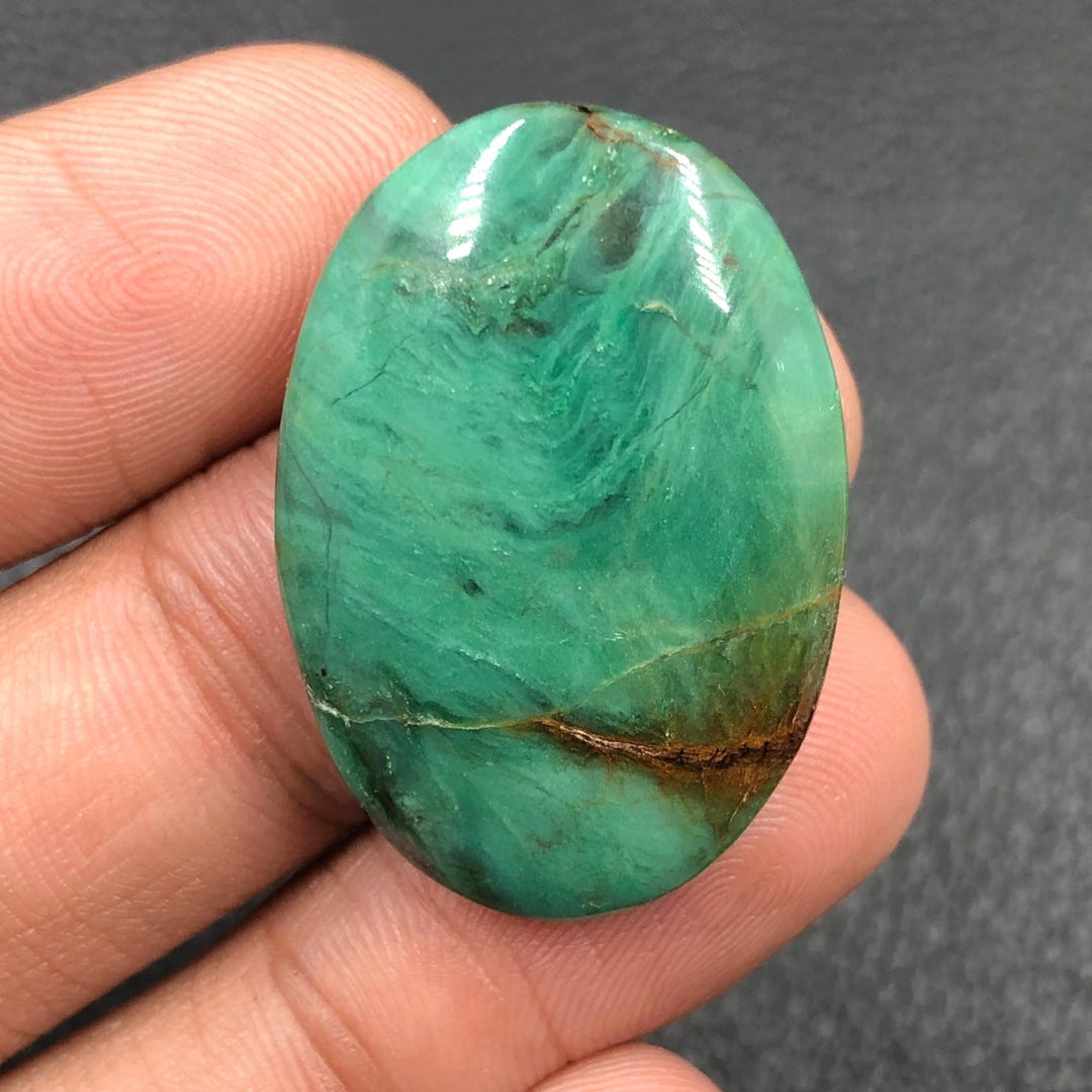 Gary Green Jasper Cabochon...larsonite Jasper Cabochon...oval Cabochon ...