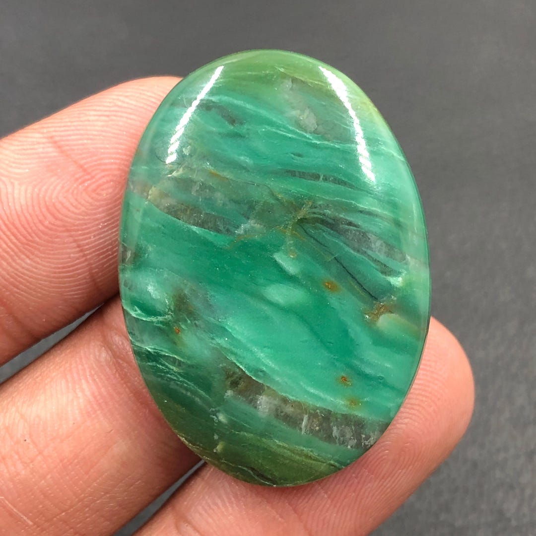 Gary Green Jasper Cabochon...larsonite Jasper Cabochon...oval Cabochon ...