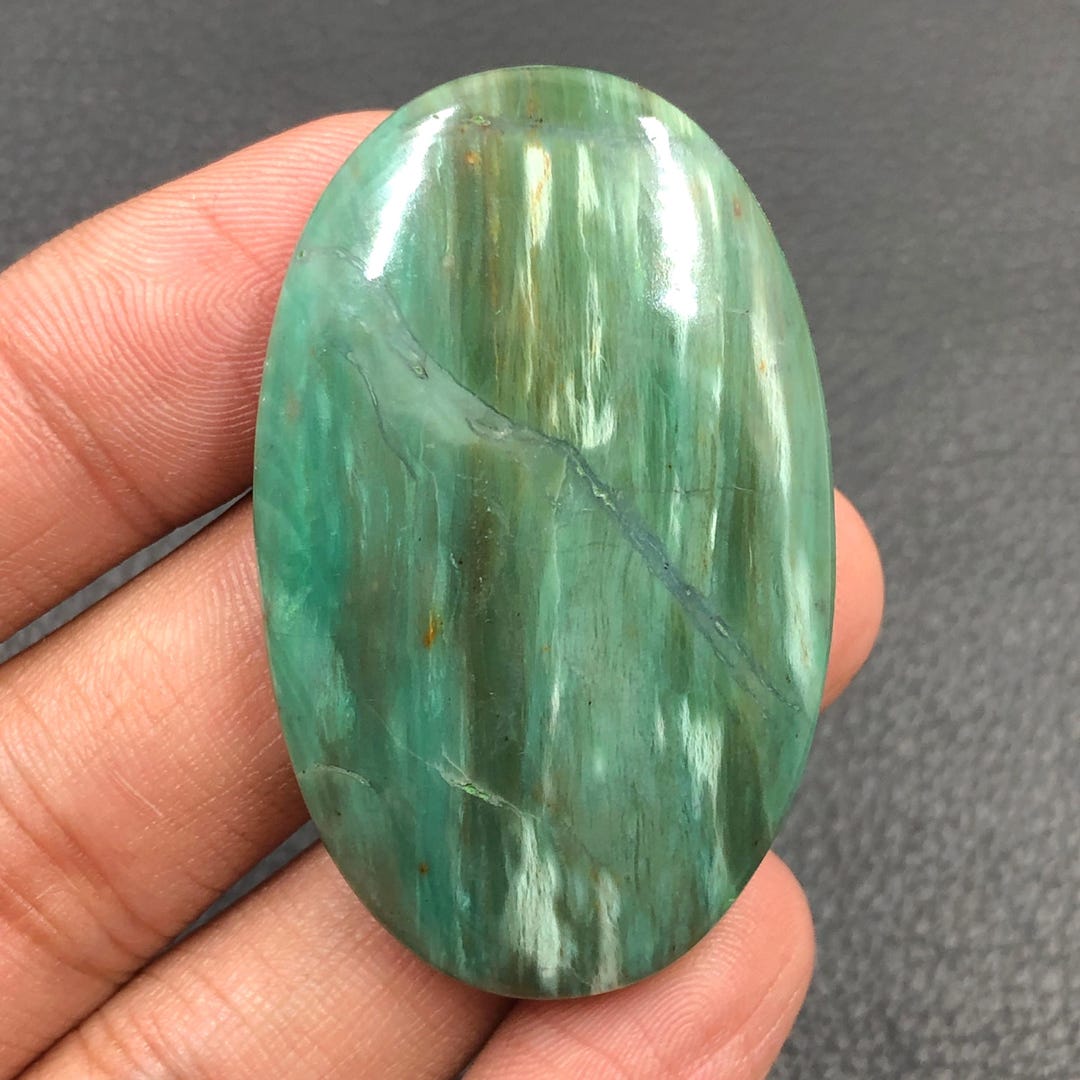 Gary Green Jasper Cabochon...larsonite Jasper Cabochon...oval Cabochon ...