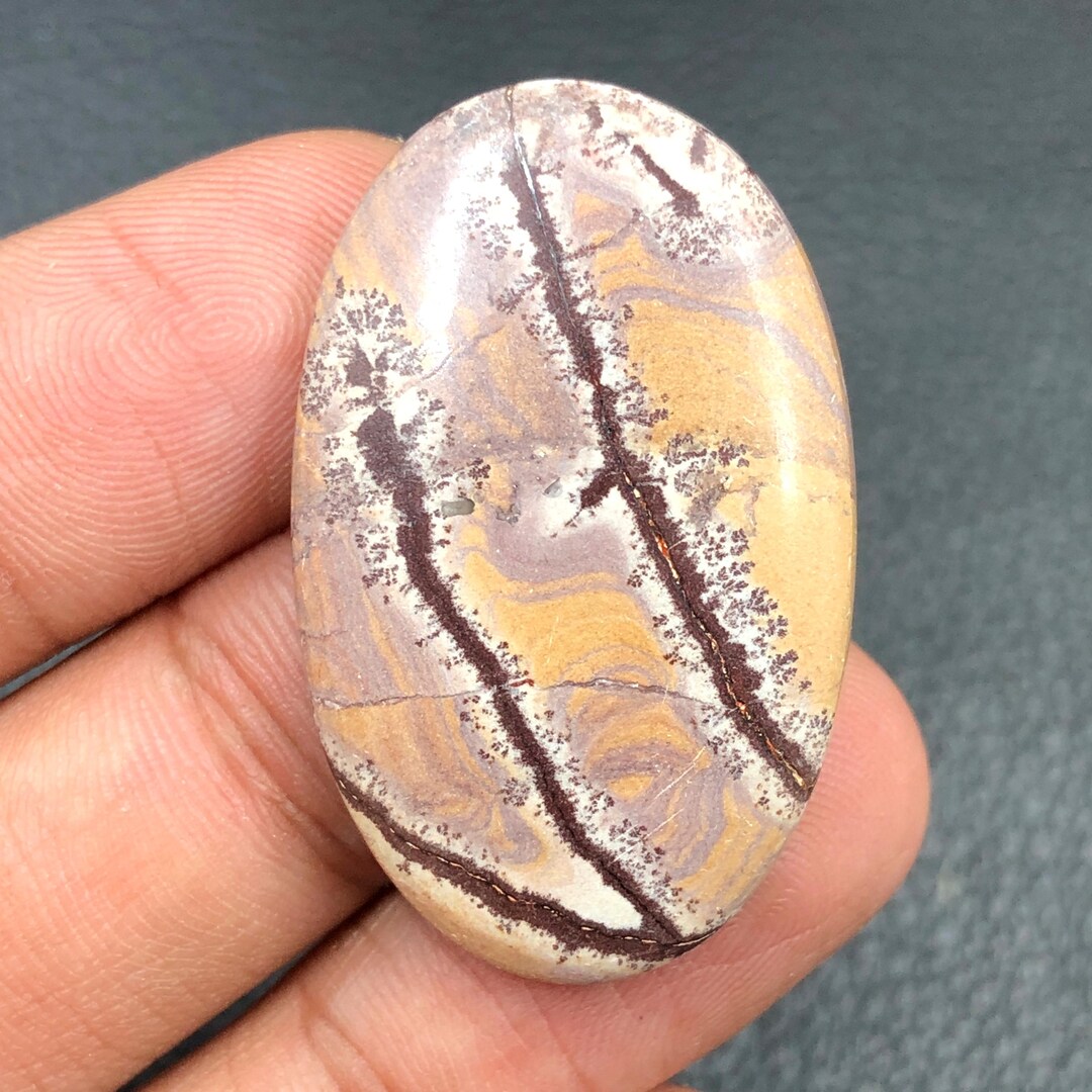 Sonora Dendritic Rhyolite Cabochon... Oval Cabochon...36x23x5 Mm...31 ...