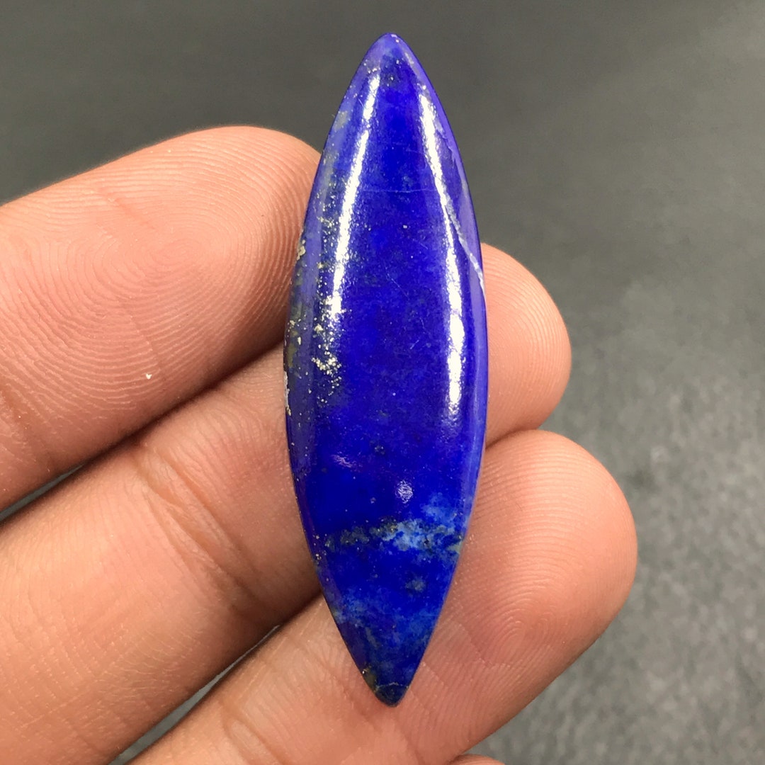 Lapis Lazuli Cabochon...marquise Cabochon...41x13x8 Mm...38 Cts...a# ...