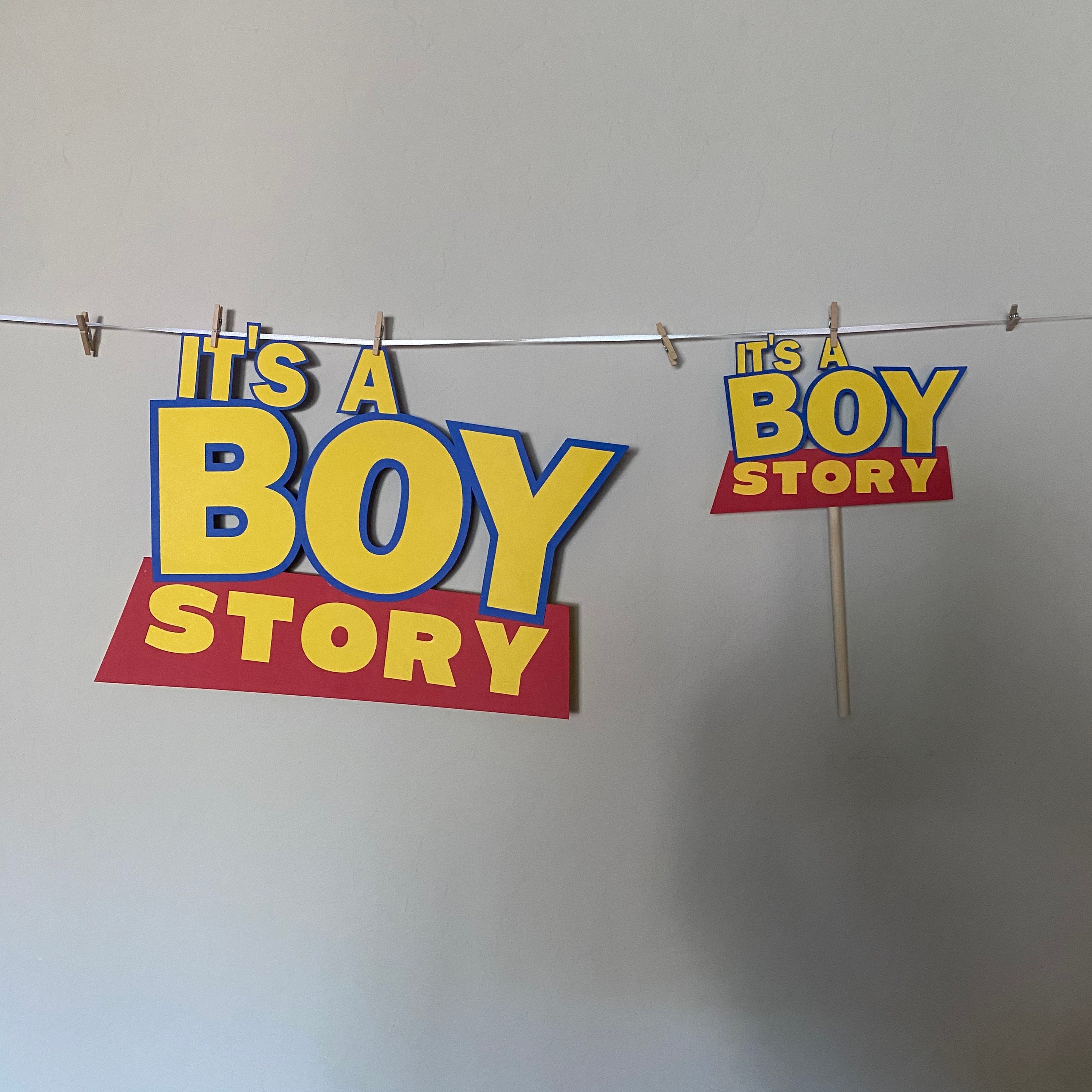 Its A Boy Story Cake Topper - Etsy UK