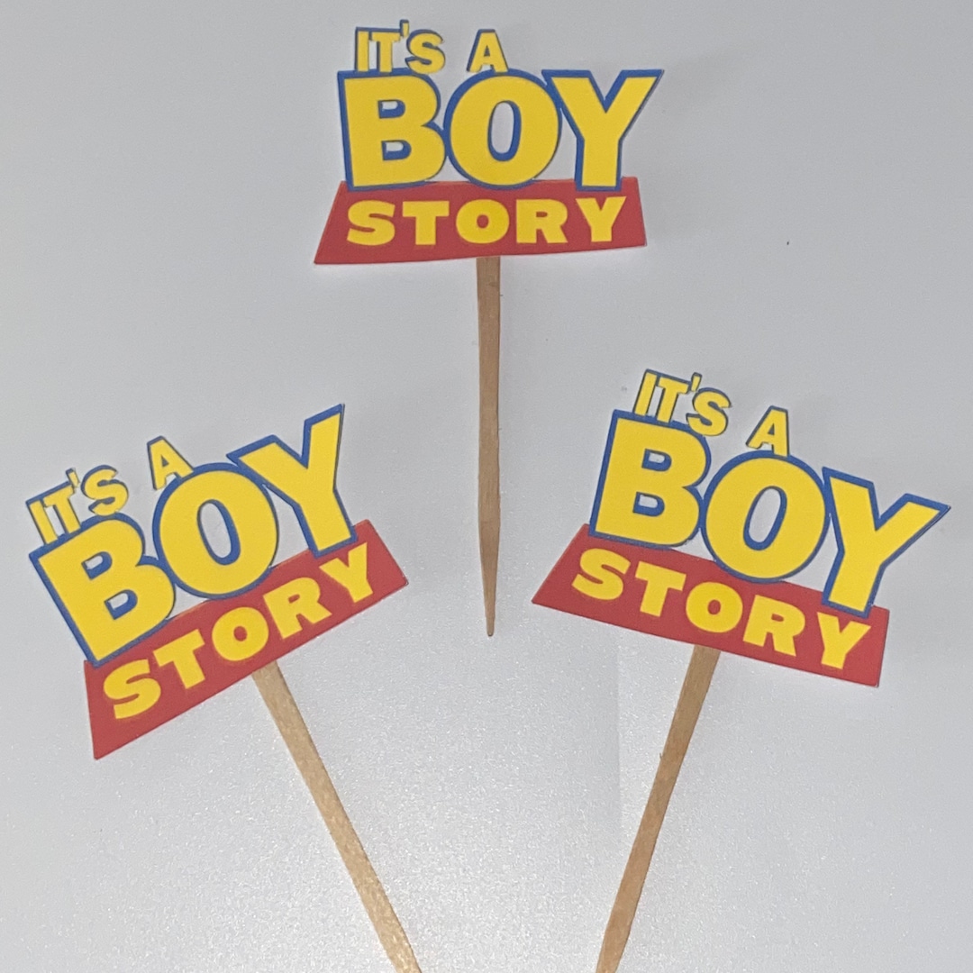 It’s a Boy Story Cupcake Toppers - Etsy