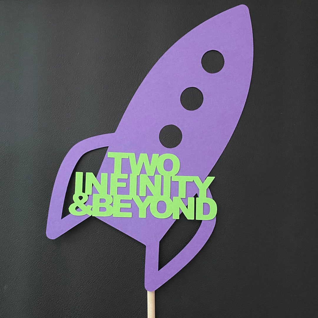 Two Infinity and Beyond Cake Topper - Etsy