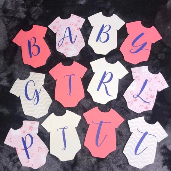 Baby shower onesie banner | Etsy