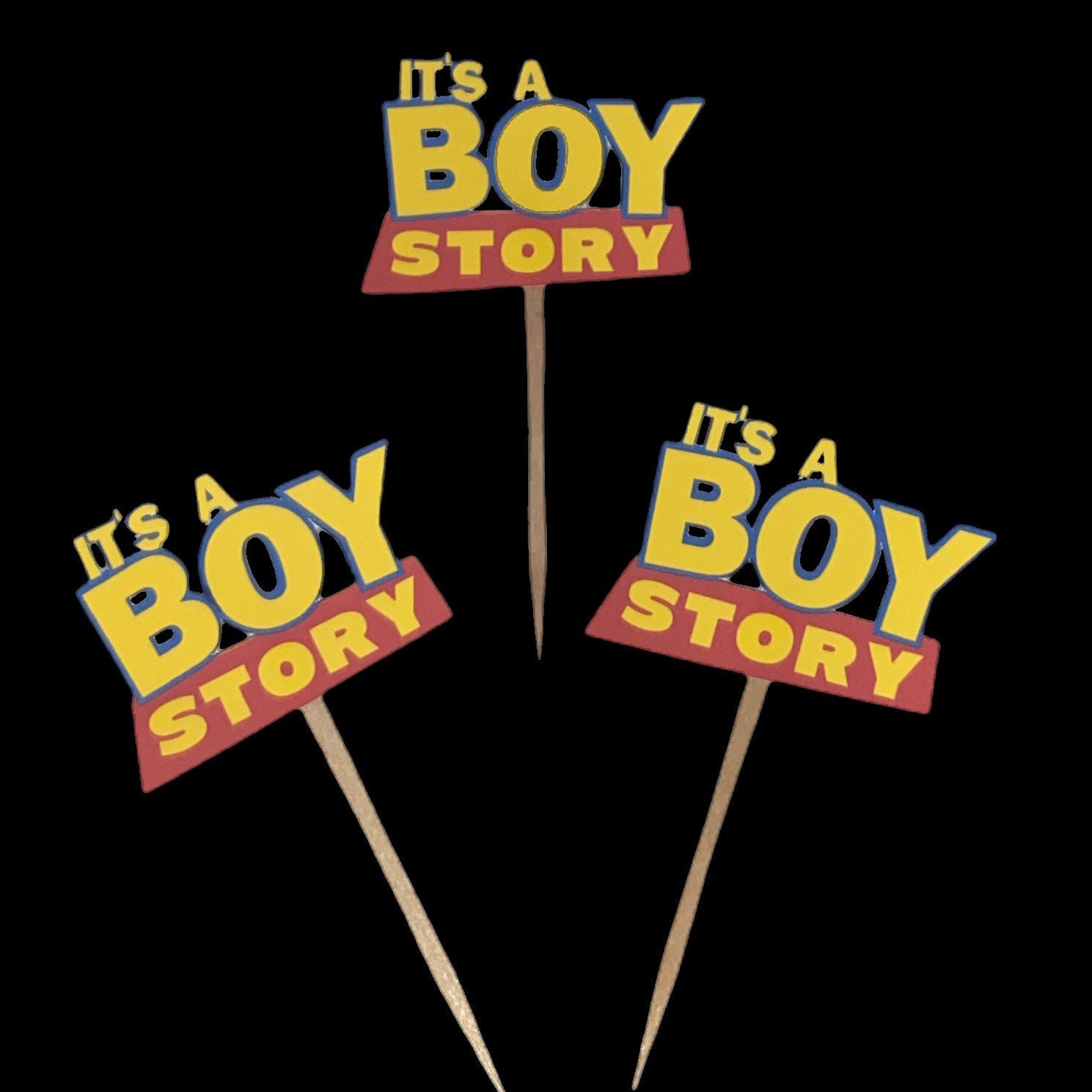 It’s a Boy Story Cupcake Toppers - Etsy