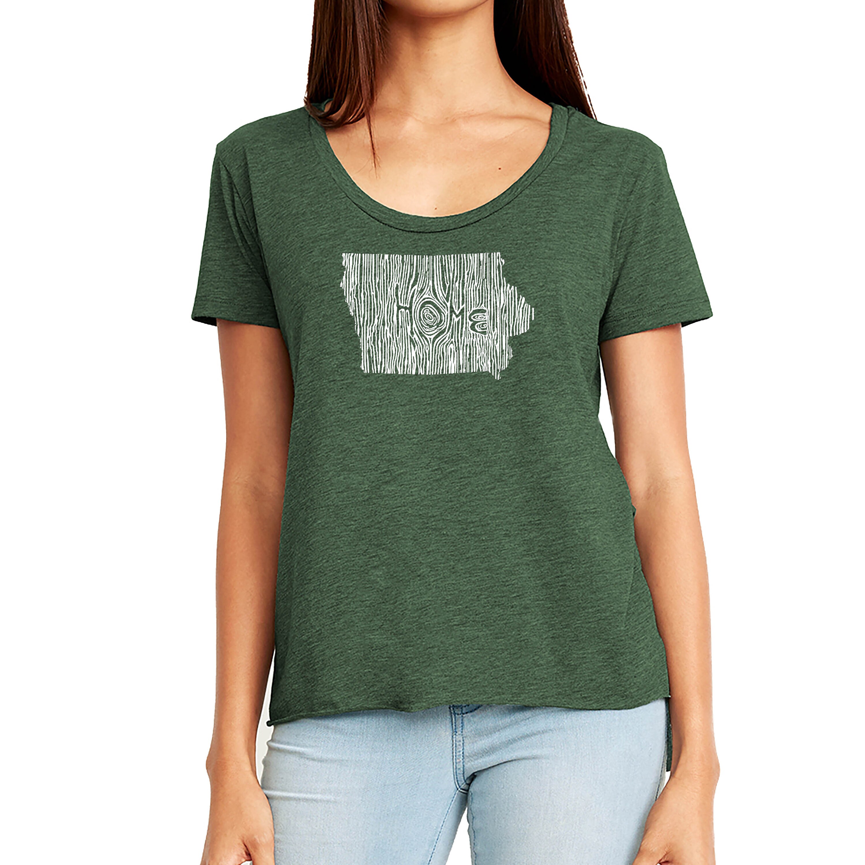 Iowa Home Ingrained State Womens T Shirt - Etsy UK