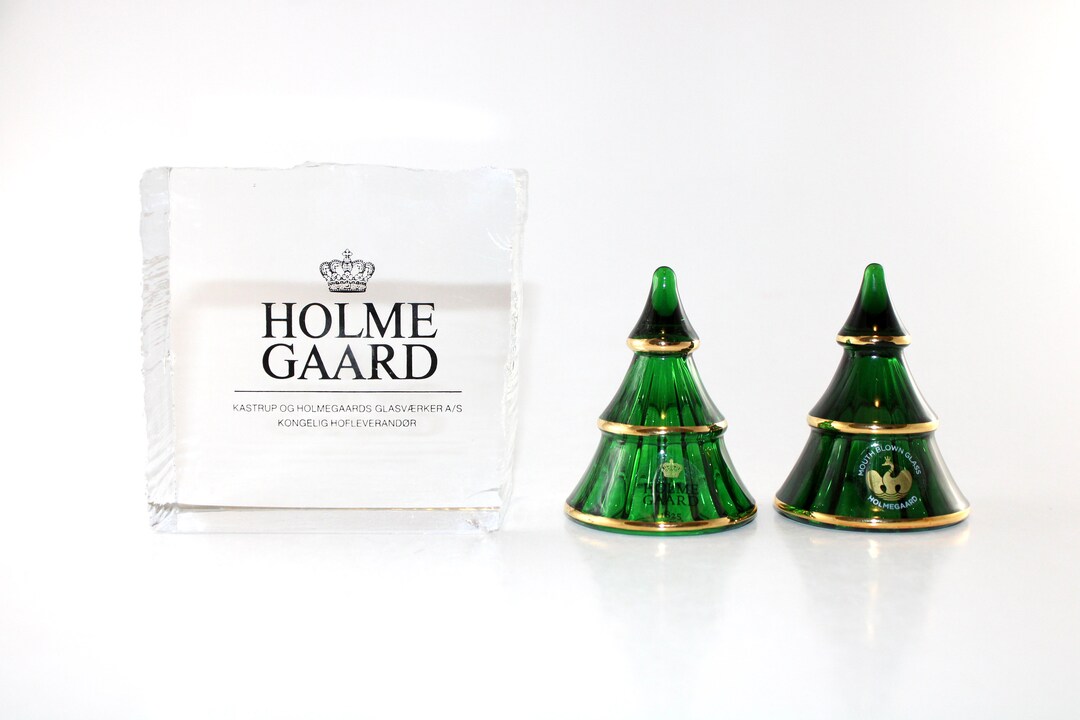 Holmegaard - 2 Lovely Glass Christmas Tree - From the Fairytales Line ...