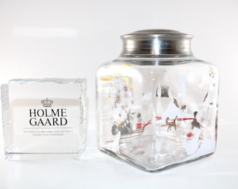 Holmegaard - Beautiful Vintage Cookie Glass Jar - Designed in Denmark ...