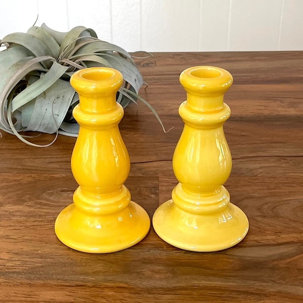 Yellow Candlesticks - Etsy