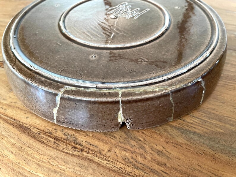 Vintage George Kitchel of Vohann California Brown Ceramic and Blue ...