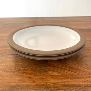 Vintage Heath Ceramics Rim Line White Bread Plates, Set of 2 - Etsy