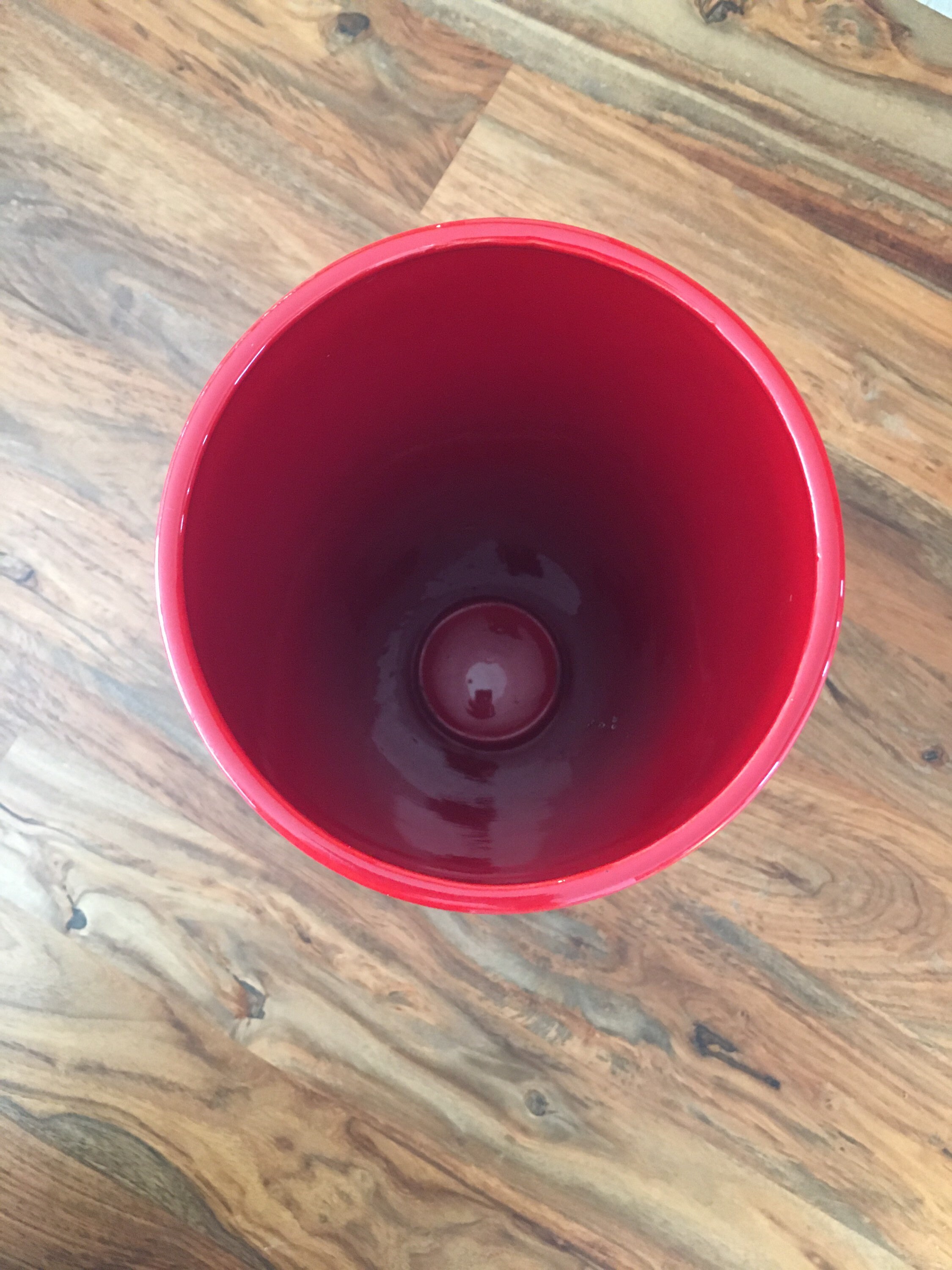 Wingard Ceramic 15 Tall Bright Red Vase Made in Italy | Etsy