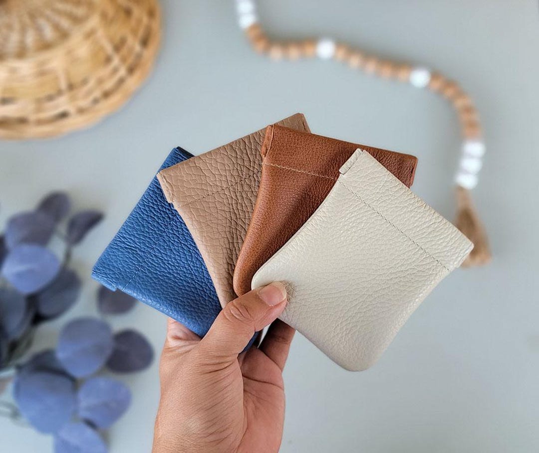 Genuine Leather Coin Purse |mini Pouch Bag | Metallic Gold Leather ...