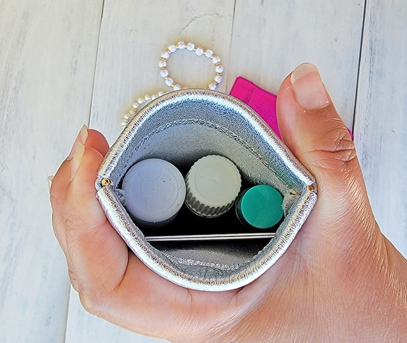 Genuine Leather Coin Purse |mini Pouch Bag | Metallic Gold Leather ...