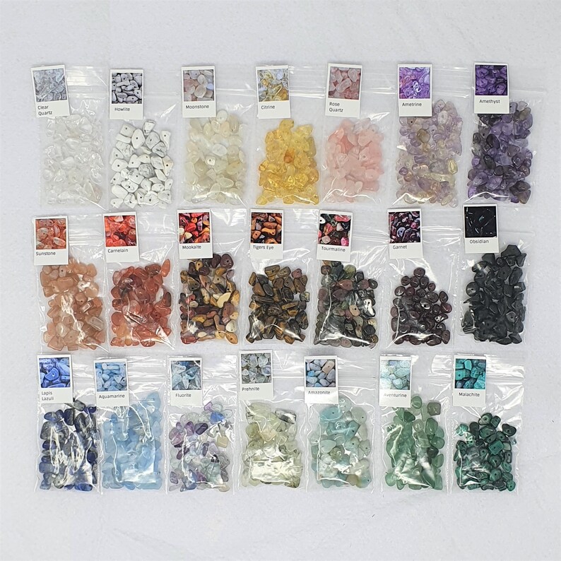 Choose Your Own Gemstone Crystal Chip Mix Beads 12g Free Box - Etsy