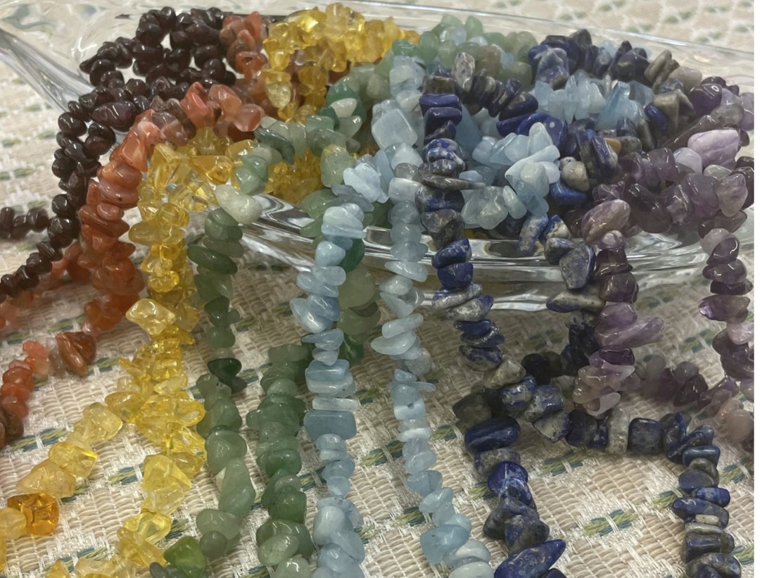 Crystal Gemstone Chip Bead Strands (with Holes) - Etsy