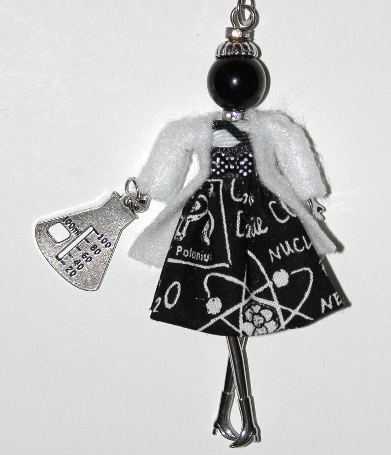 French Doll Pendant Necklace - Beaker - Chemist - Lab - Science - U Go ...