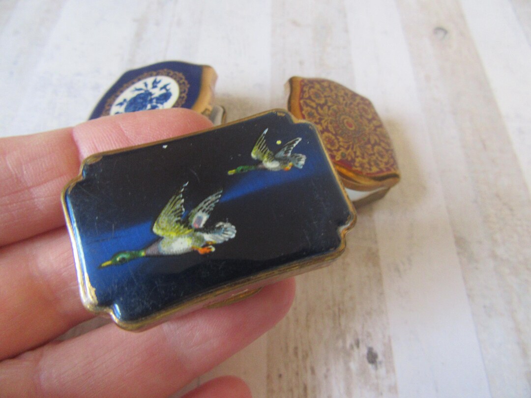 Stratton Pill Boxes Collection. Made in England. Choice of 3. Enamel ...