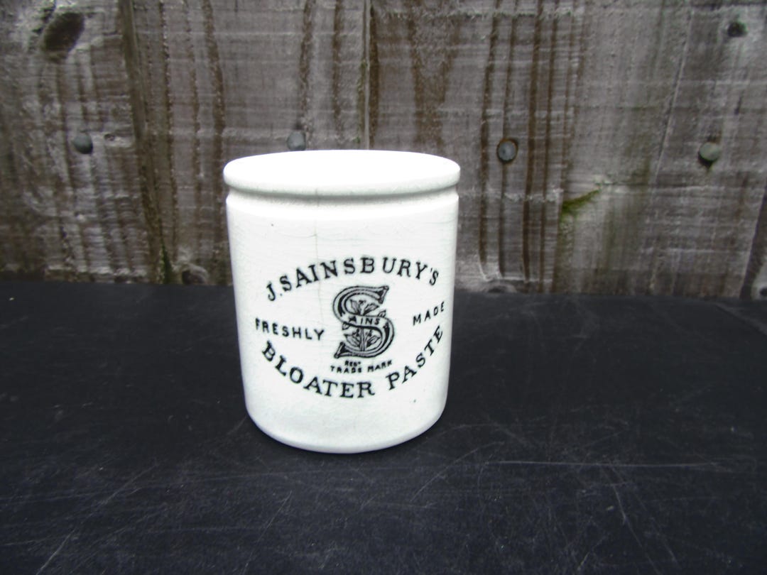 J Sainsburys Bloater Paste Ironstone/ceramic Pot. Advertising ...