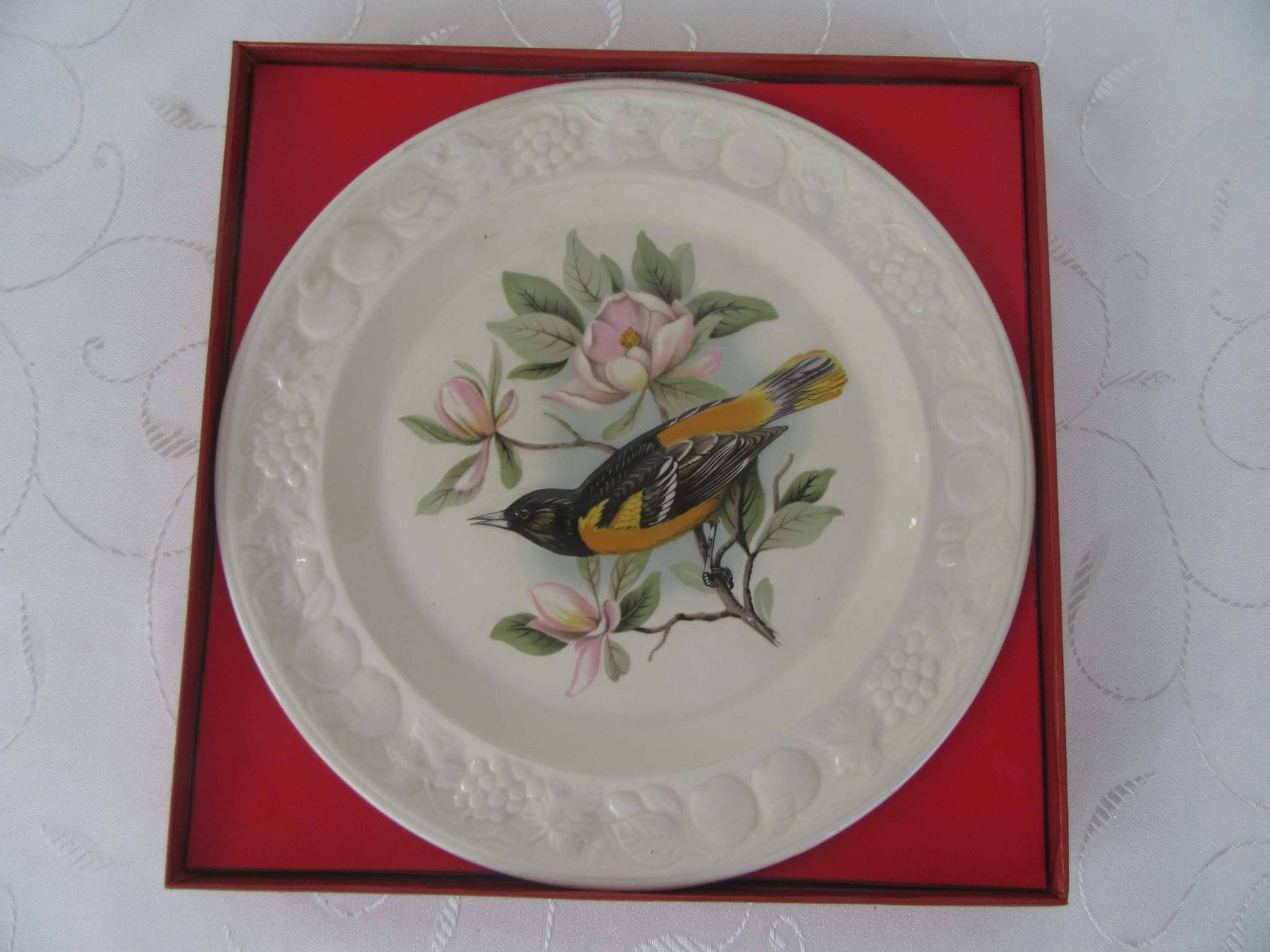 Palissy Royal Worcester Spode Baltimore Oriole 9 Raised/embossed ...