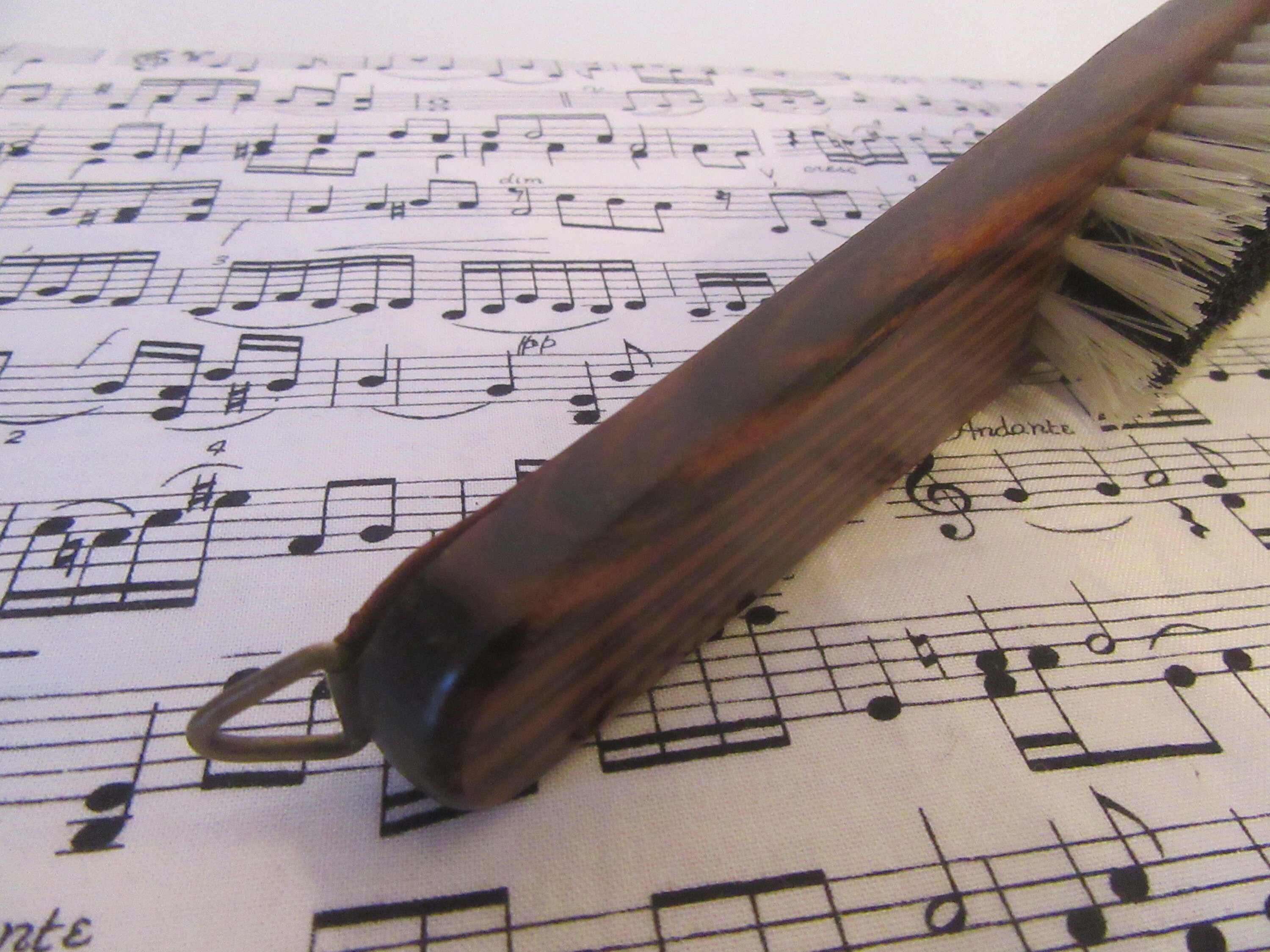 Vintage Clothes Brush Wooden Handle With Brass Hook for Hanging.made in ...
