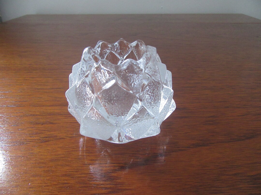 Orrefors Glass Paperweight,artichoke Design.candle,tealight Holder,desk ...
