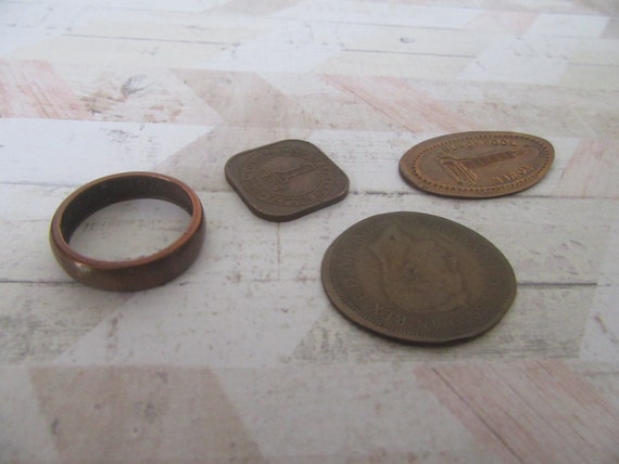 1963 Penny Ring made from an old english penny.One Pe… - Gem