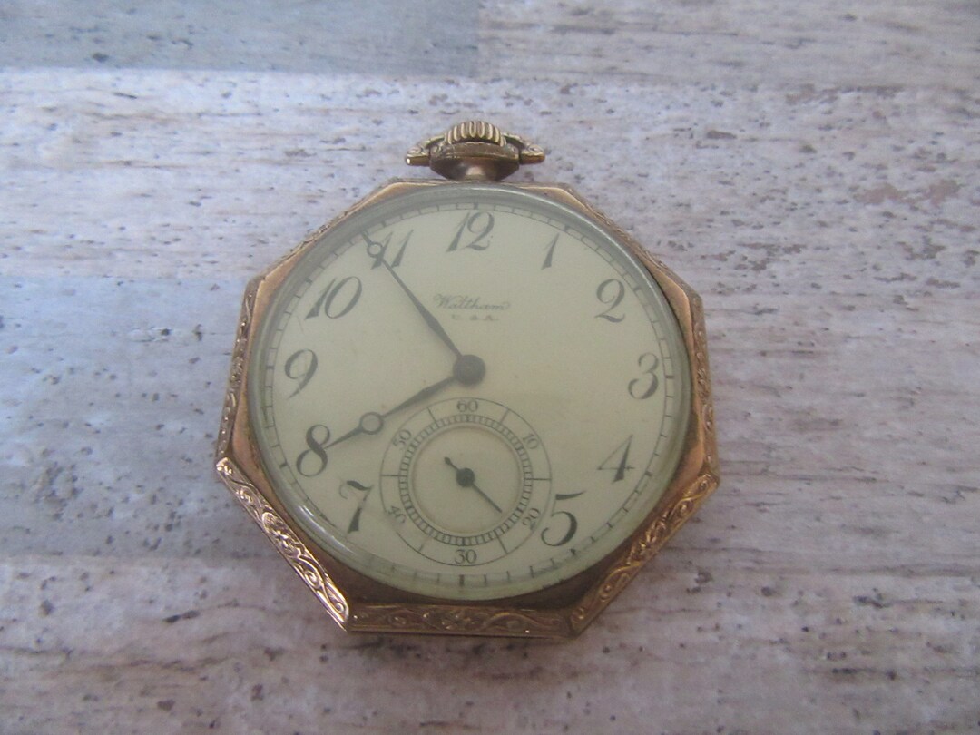 Antique Rare Design Waltham Pocket Watch Serial No. 24116946,.elgin ...