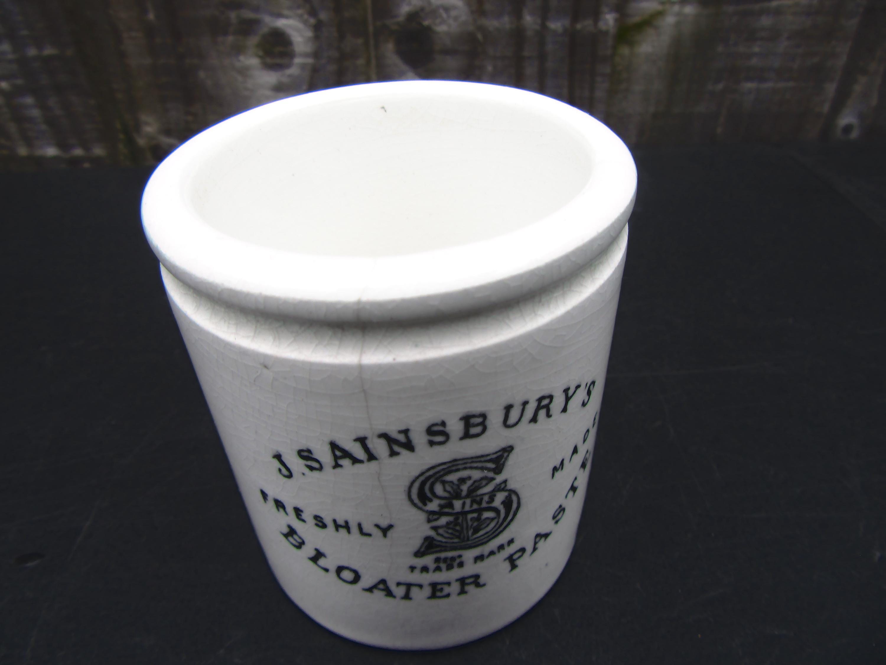 J Sainsburys Bloater Paste Ironstone/ceramic Pot. Advertising ...