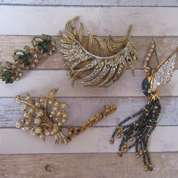 Repurposed Vintage Brooches - Etsy