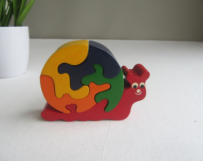 Wooden Snails Puzzle - Etsy