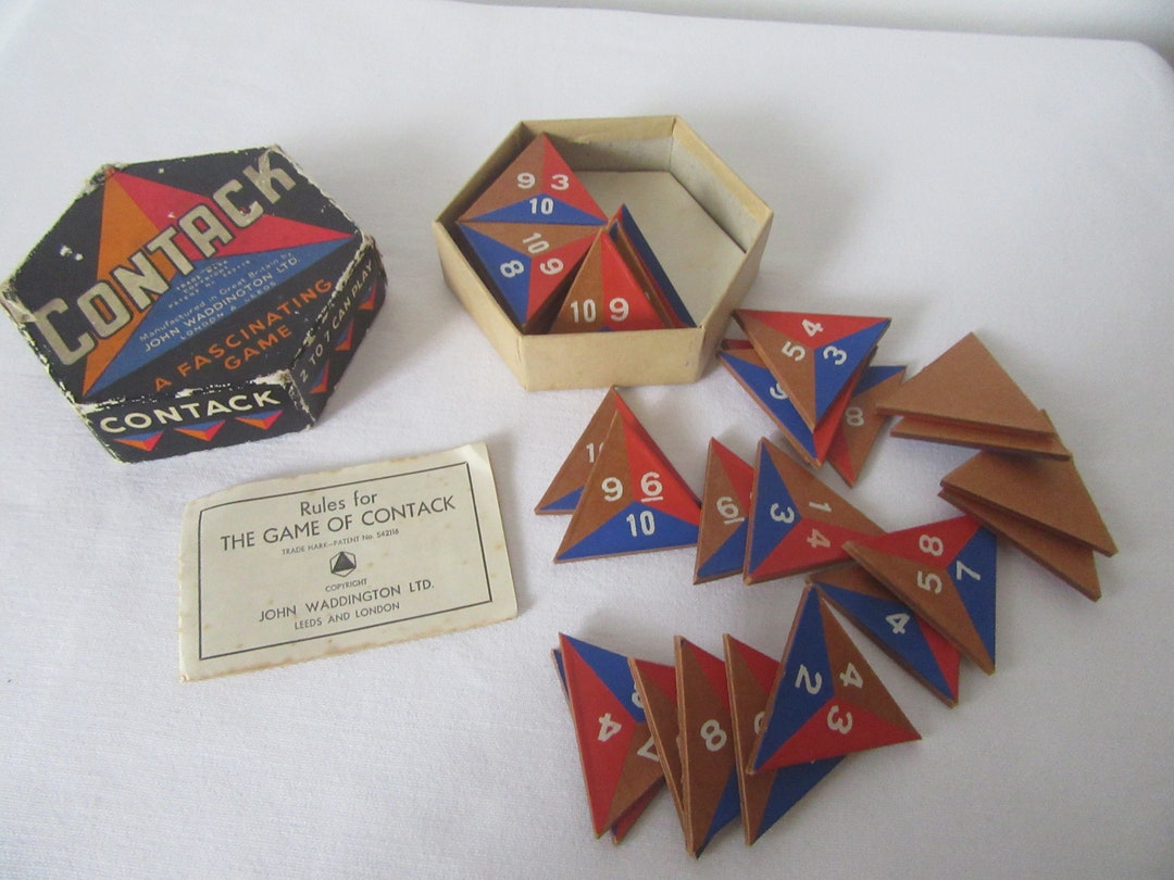Vintage Contack Game.in Its Original Box,complete. - Etsy