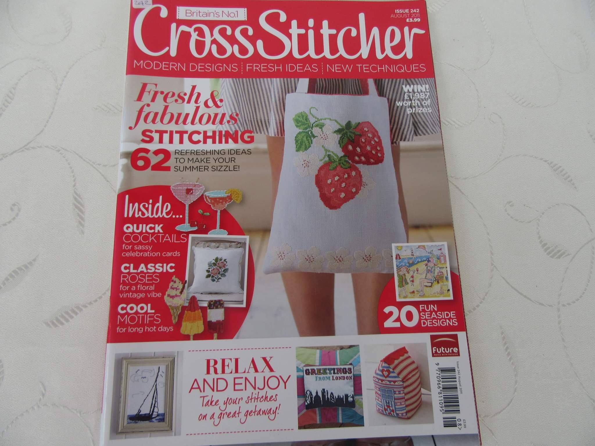 Fiber Arts Set of 4 Cross Stitcher magazines.Issues.189.190.200.220 ...