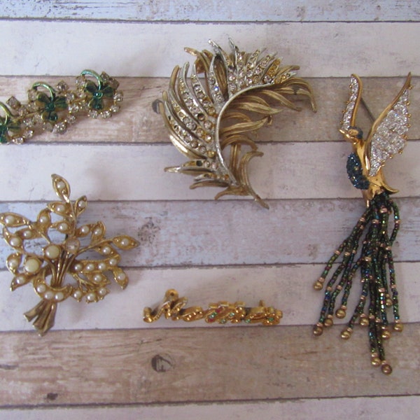 Repurposed Vintage Brooches - Etsy