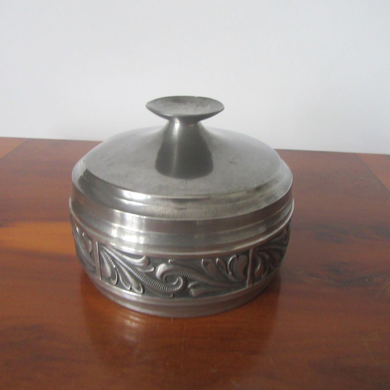Pewter Jewelry Box - Etsy