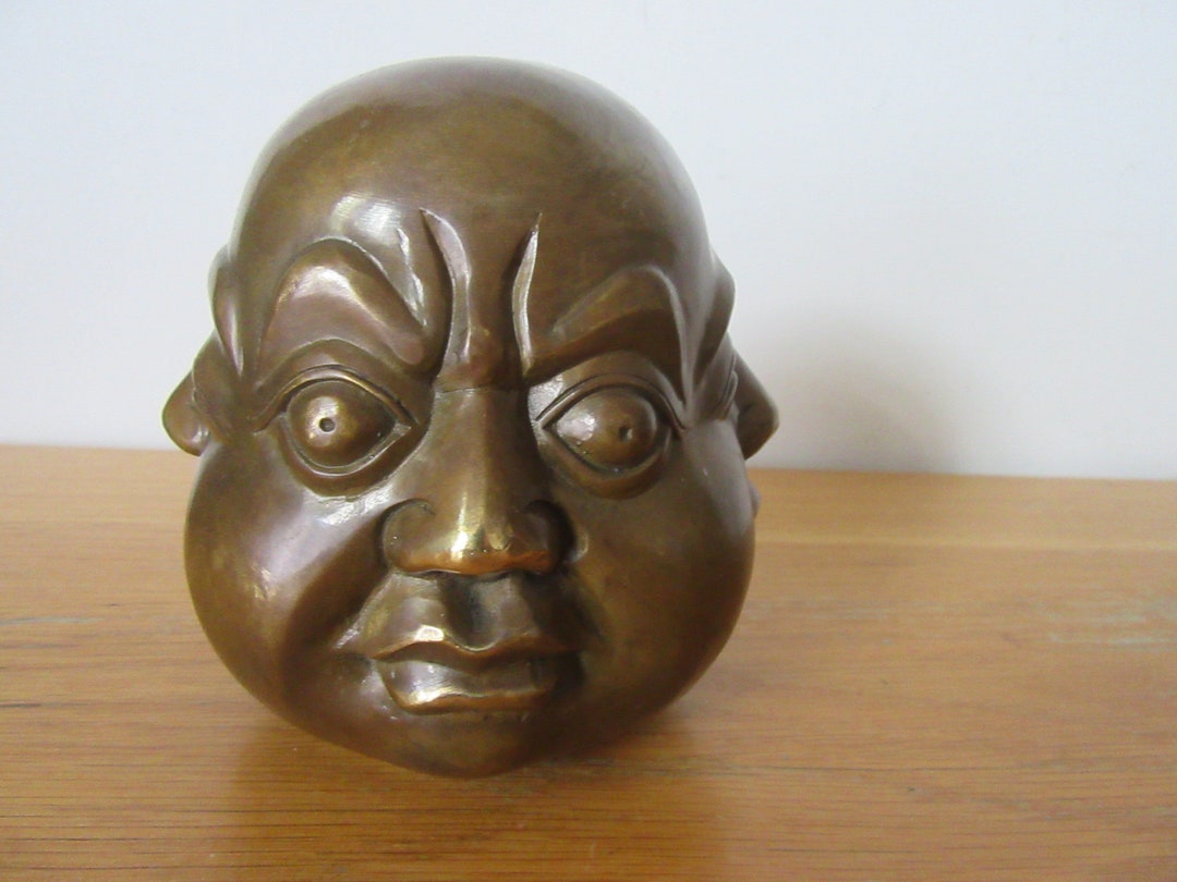 Large Buddha Four Emotions/faces. Bronze Ware Hollow Casting. Weighs ...