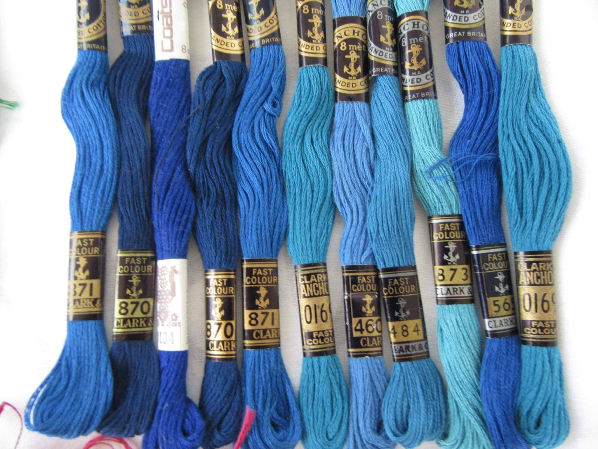Anchor Clarks Vintage Threads X 50 Bundle.full Skeins as - Etsy