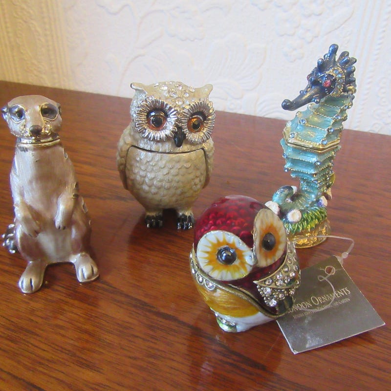 Jeweled Trinket Box - Etsy