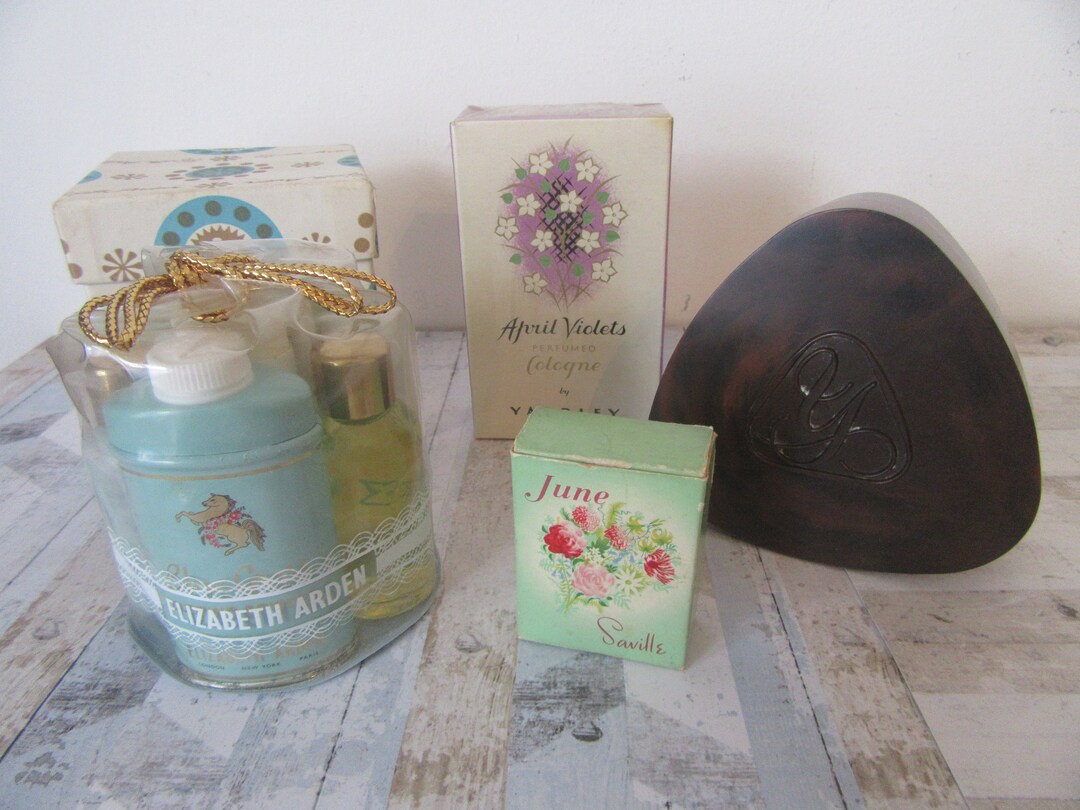 Vintage Collection Yardley, Elizabeth Arden,june Saville. Blue Grass ...