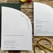 Half Arch Emboss Wedding Invitation, Modern Minimal Letterpress Luxury ...