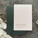 Emboss Save the Date Card, Modern Embossed Invitation - Etsy