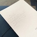 Blind Embossed Save the Date Card, Minimalist Luxury Wedding ...
