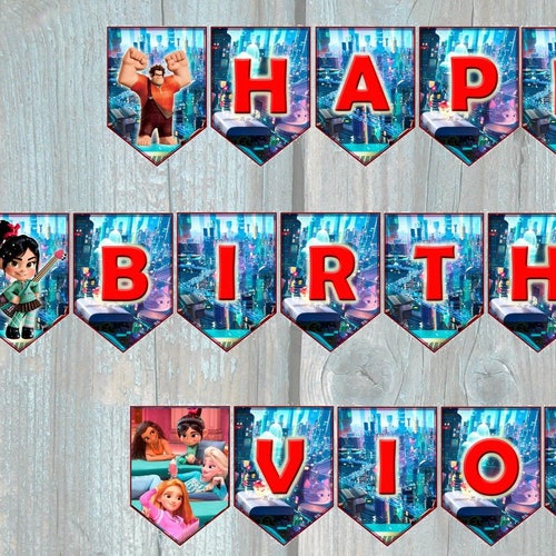 Disney Wreck-it Ralph Breaks the Internet Movie Deluxe Party | Etsy