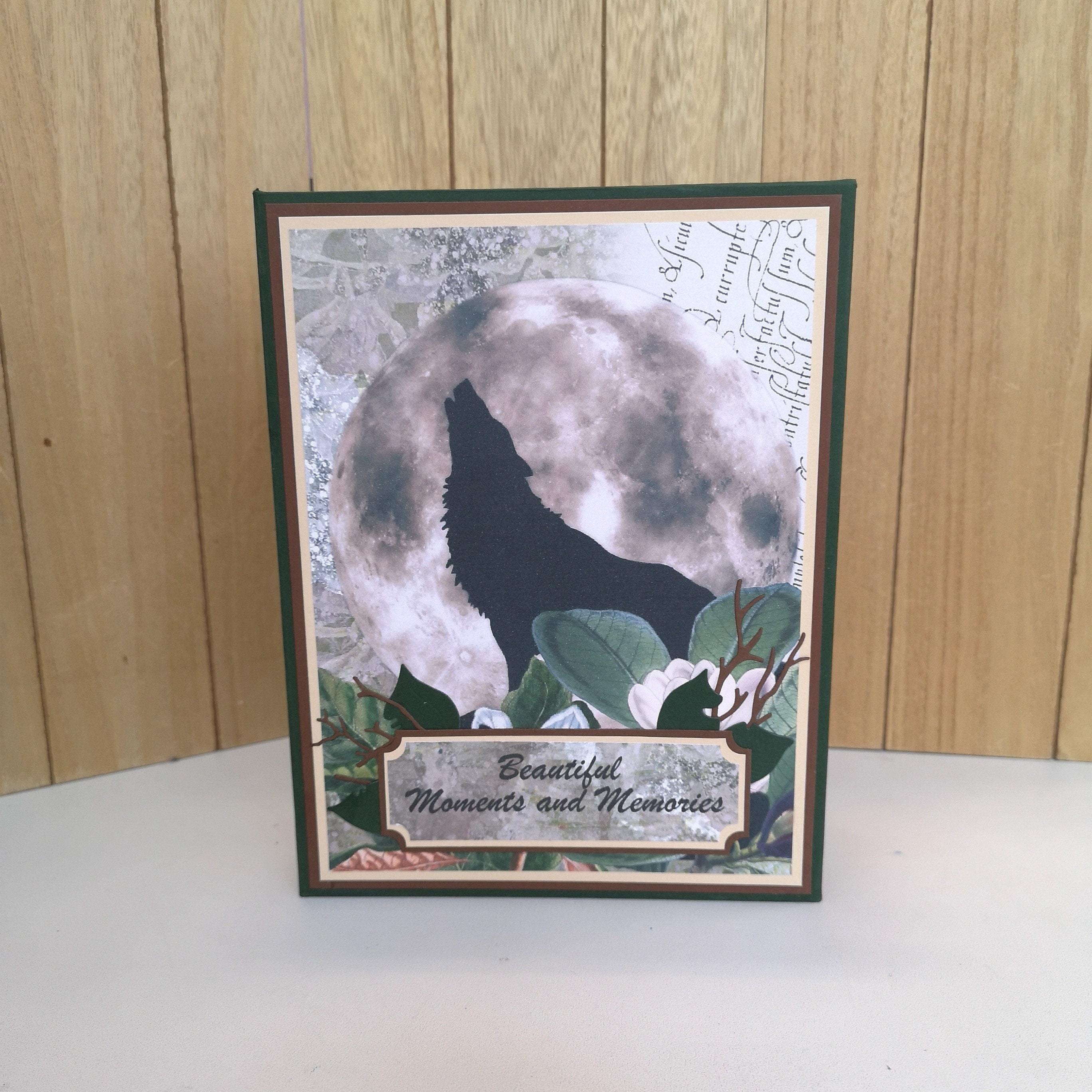 Wolf Scrapbook Album, Wild Wolves Photo Album, Custom Made Scrapbooking ...