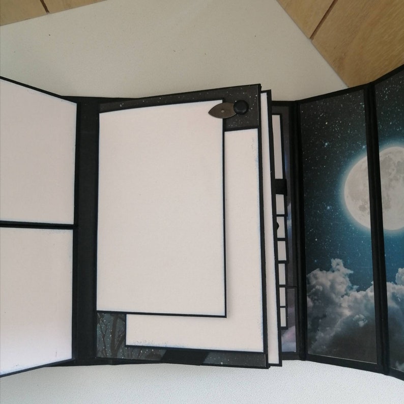 Moon Mini Album - Suitcase Scrapbook - Custom Made Full Moon ...