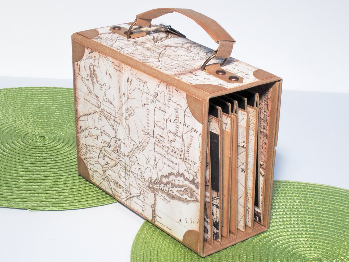 Reise Scrapbook Album Koffer Fotoalbum Abenteuer - Etsy.de