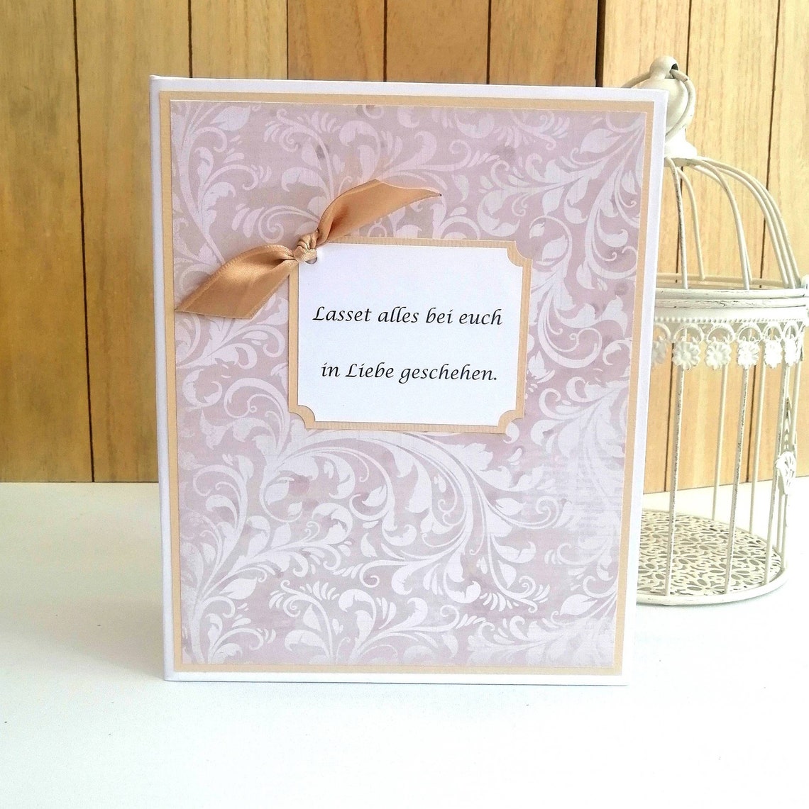 Cream Wedding Album / Elegant Beige Wedding Scrapbook / - Etsy